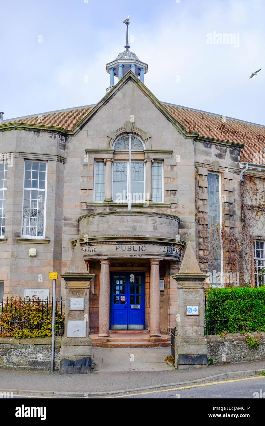 Carnegie Public Library and Museum, Wick Stock Photo - Alamy