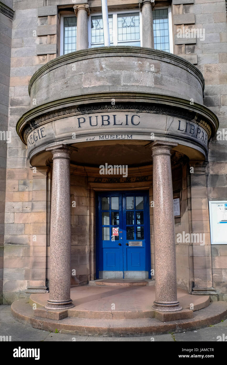 Carnegie Public Library and Museum, Wick Stock Photo - Alamy