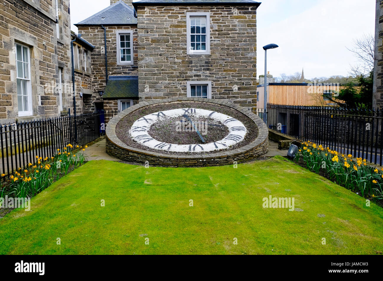 Flower clock, Wick, Caithness, Scotland Stock Photo - Alamy