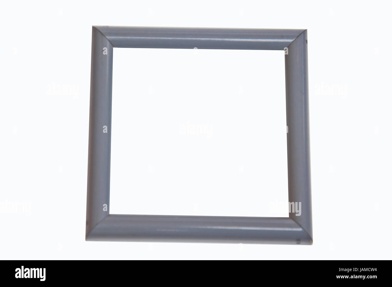 Blue blank frame on white background Stock Photo - Alamy