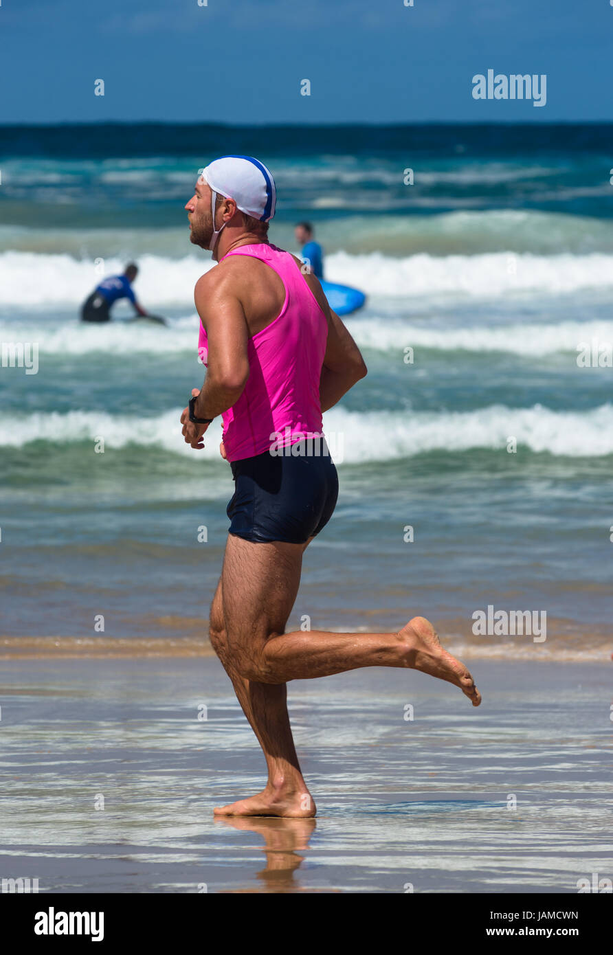 Lifeguards patrol bondi beach hi-res stock photography and images - Alamy