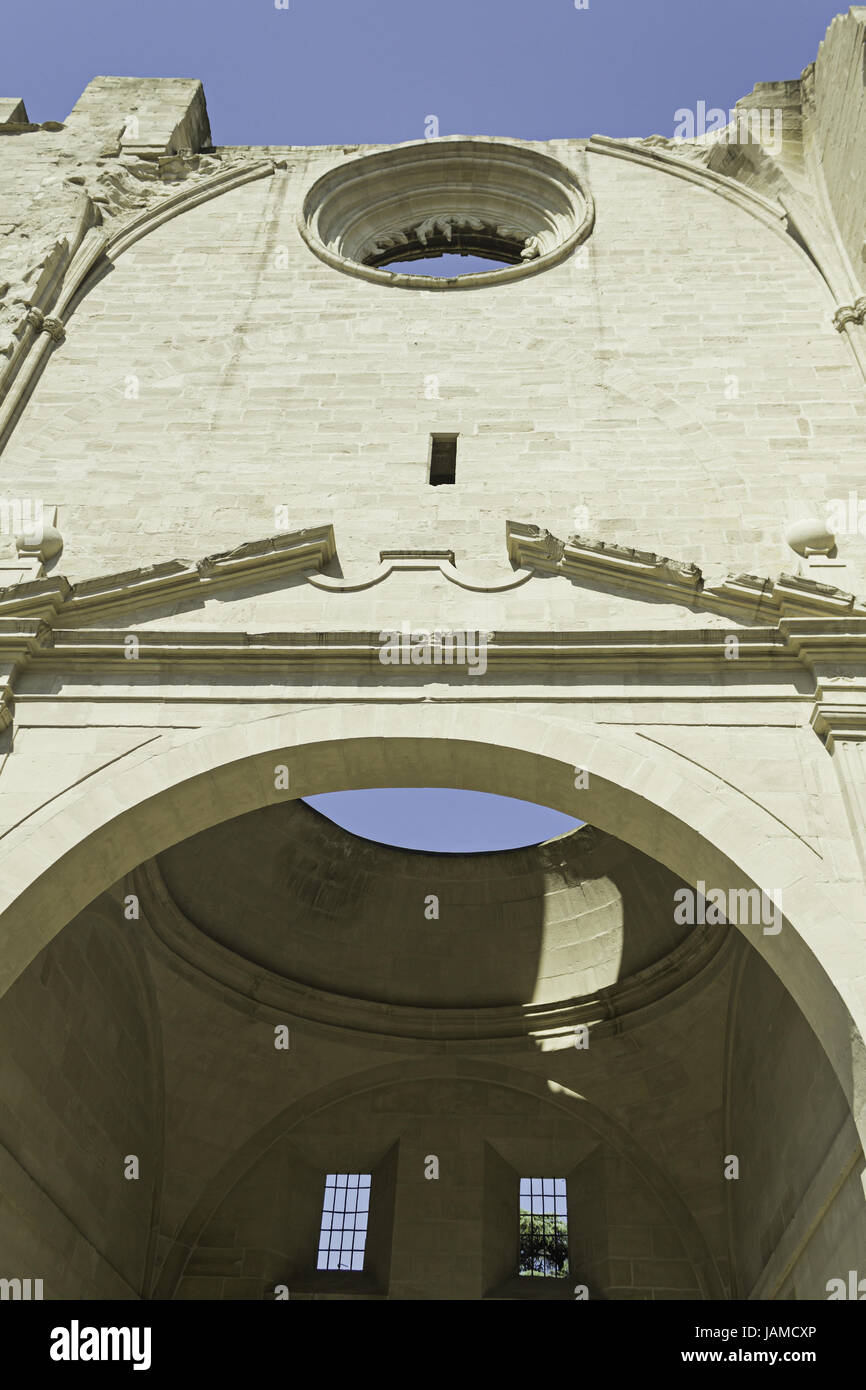 Architectural Stone Ancient Castle in Spain, Gothic building Stock ...