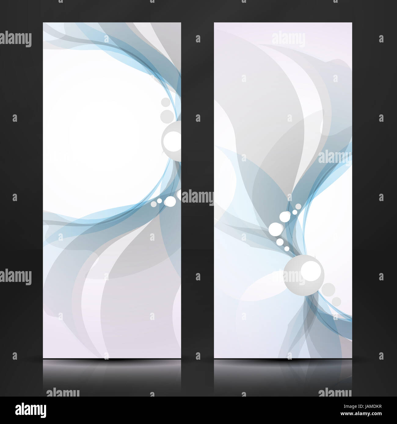 Abstract Blue And Gray Banner. Vector Illustration. Eps 10 Stock Photo ...