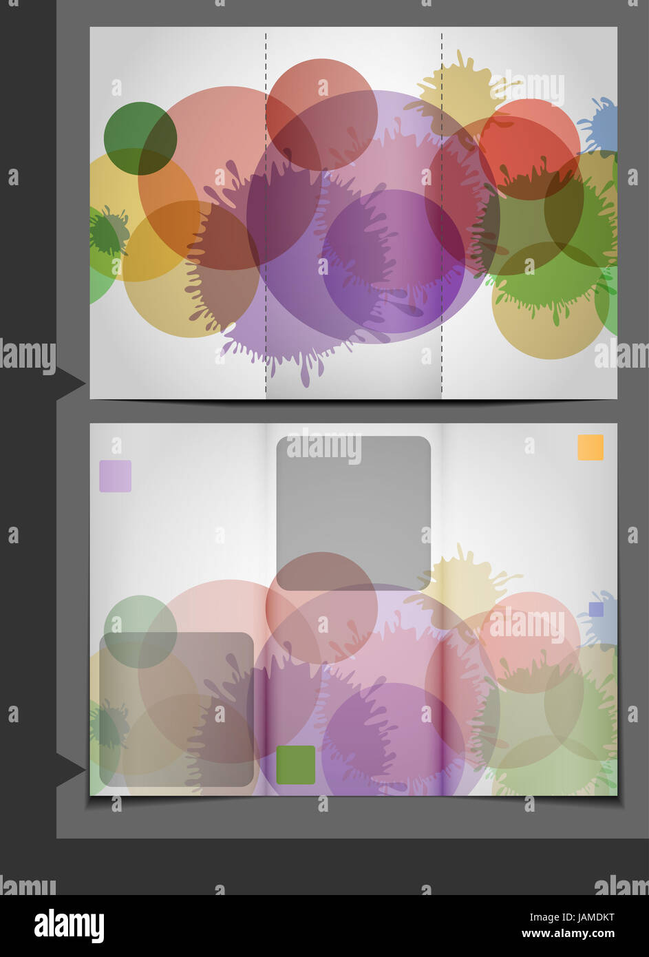 Brochure Template Design. Vector Illustration. Eps 10 Stock Photo - Alamy