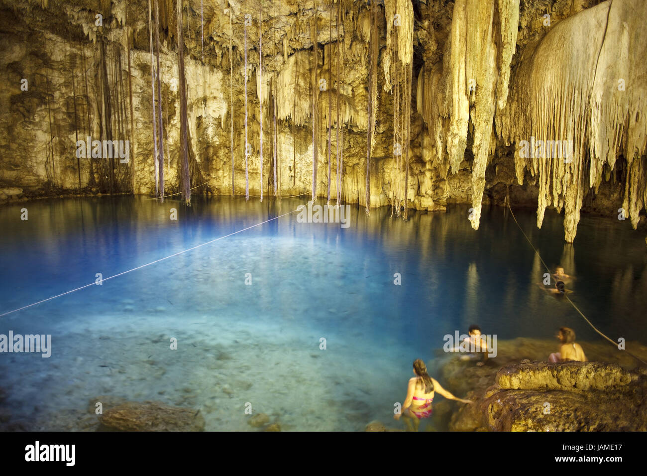 Yucatan cenote stalactites hi-res stock photography and images - Alamy