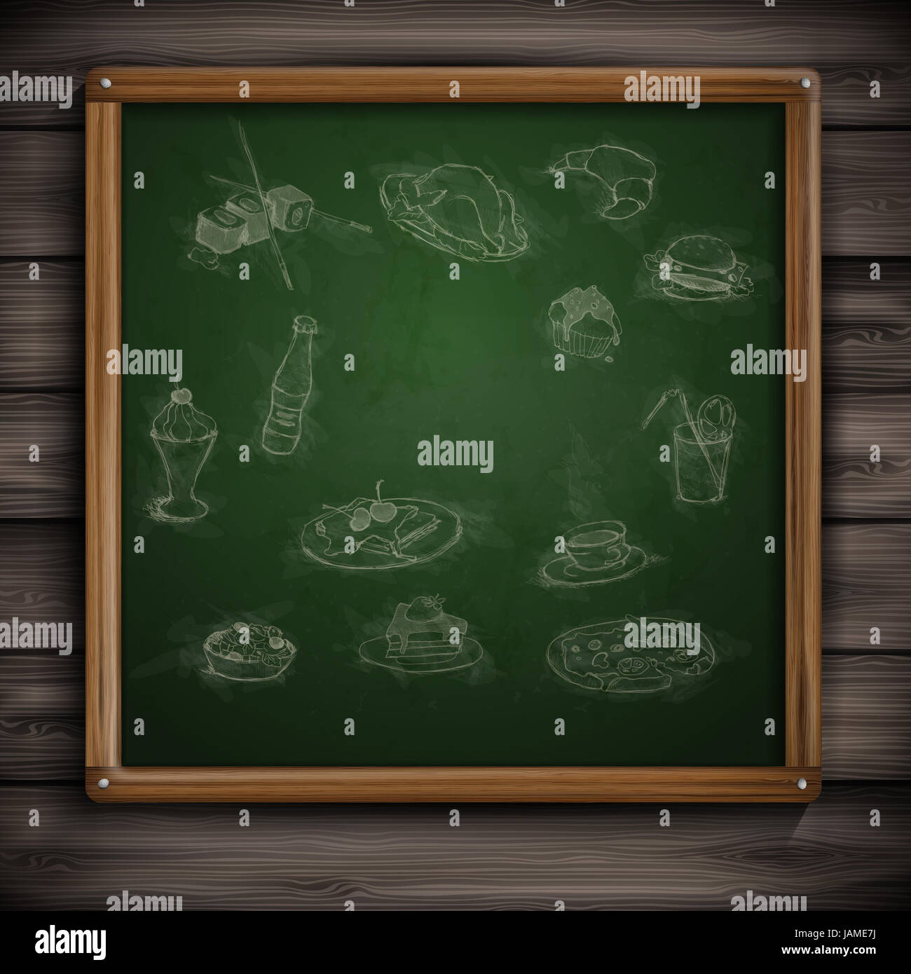 Breakfast menu breakfast restaurant sign chalkboard menu board a board ...