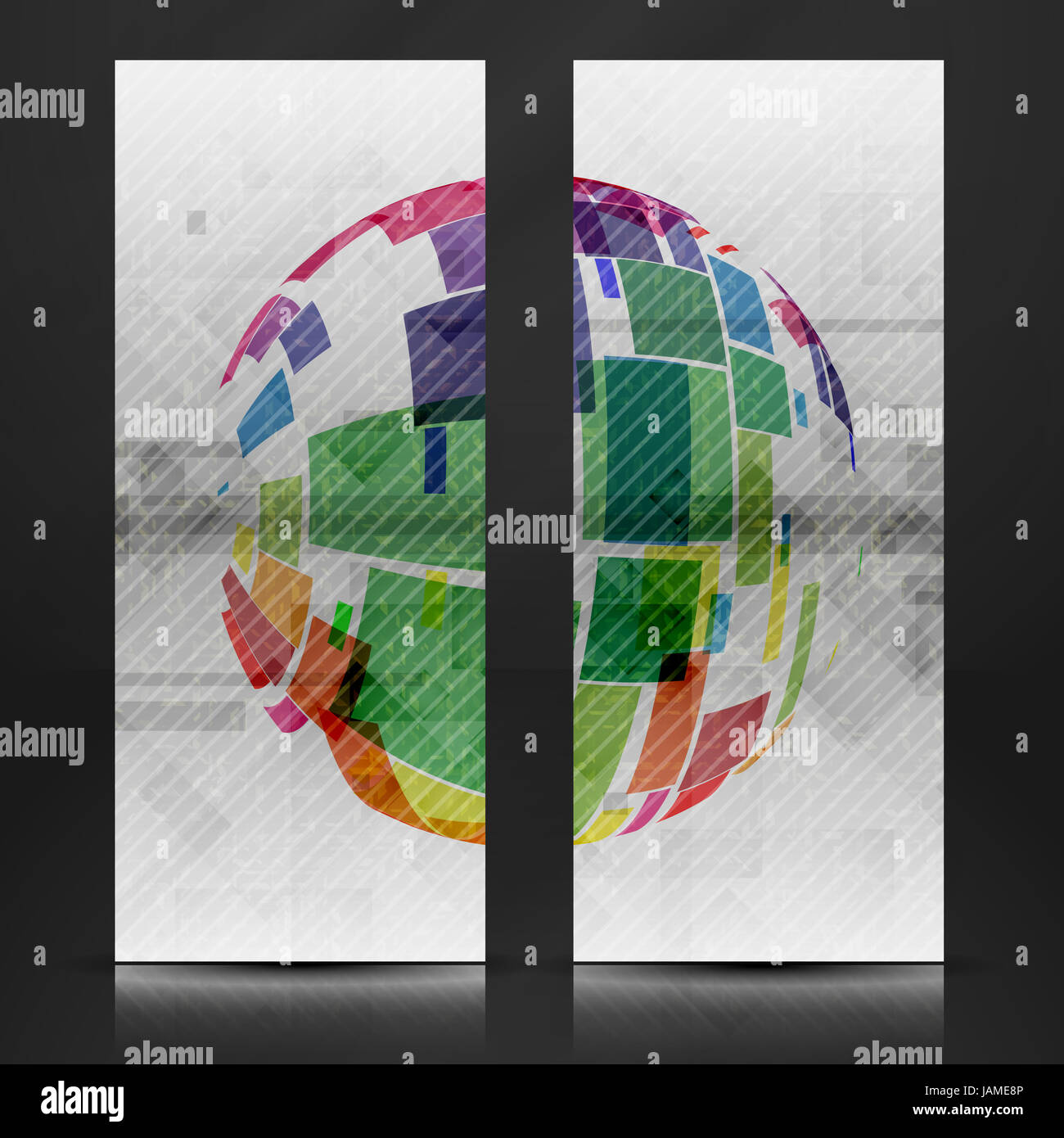 Colorful Globe Design. Vector Illustration. Eps 10 Stock Photo - Alamy