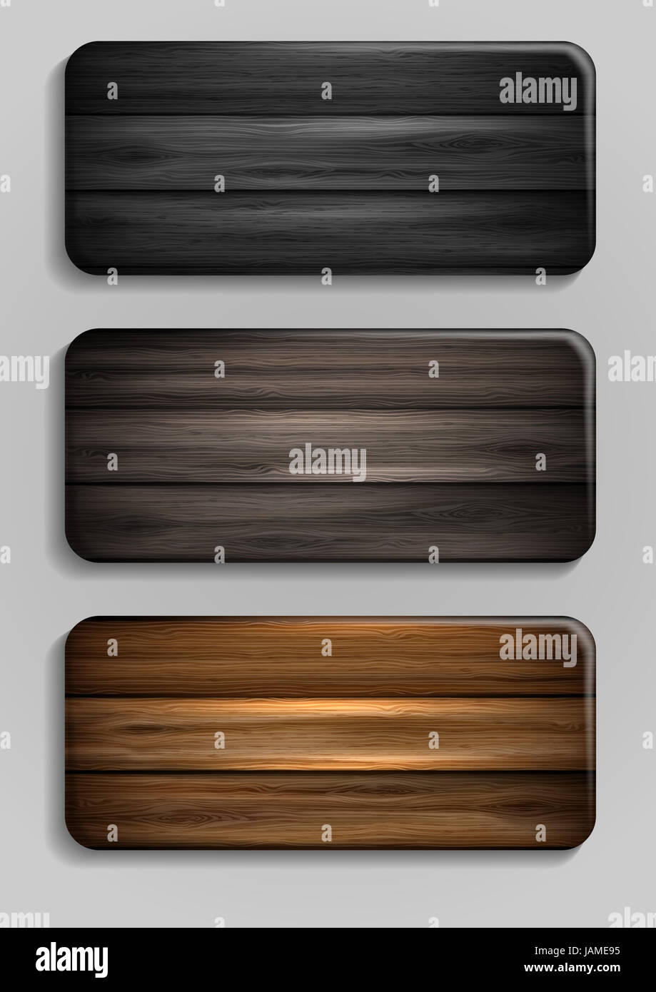 Wooden texture banner. Vector illustration. Eps 10 Stock Photo - Alamy