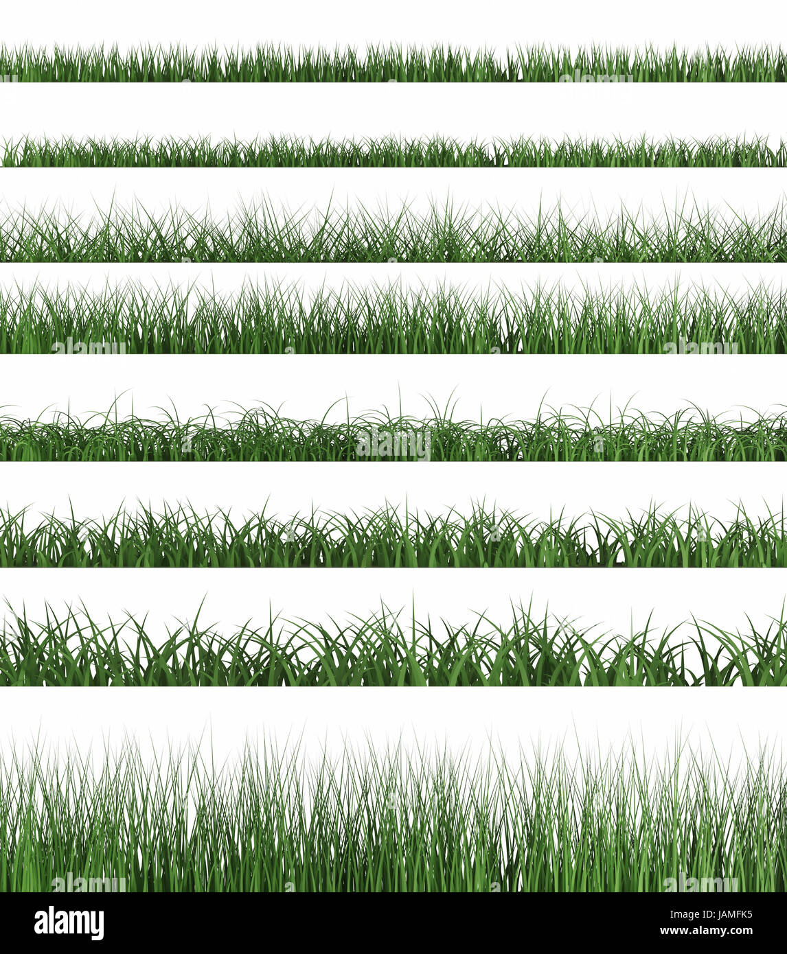 3d image green grass strip hi-res stock photography and images - Alamy
