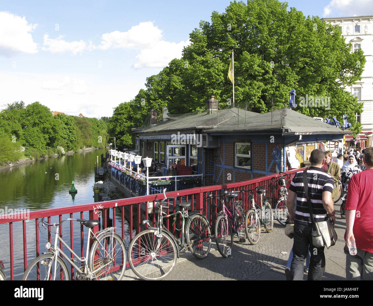 Germany,Berlin,Maybachufer anchor hermitage Stock Photo - Alamy