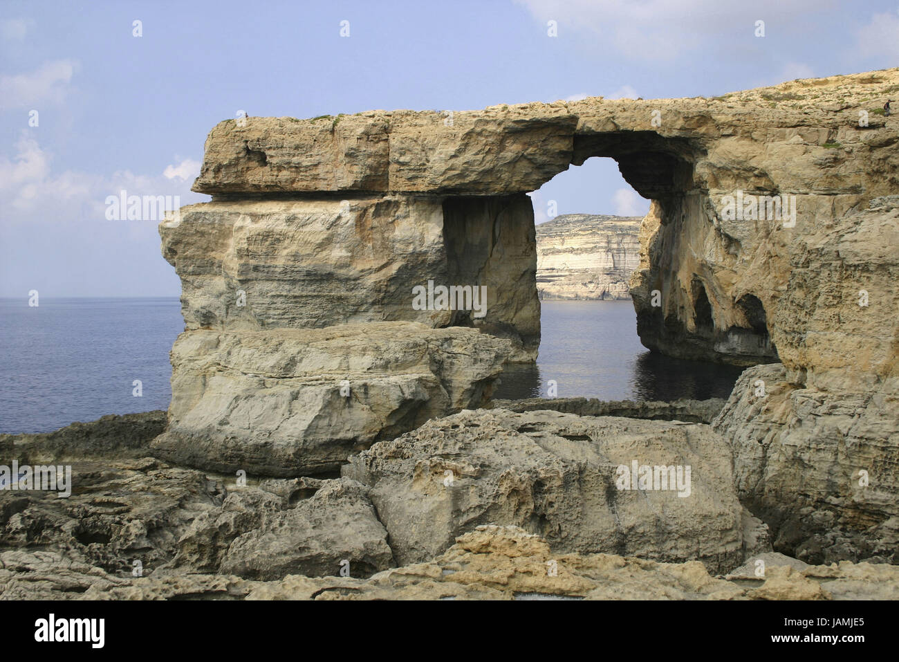 Malta, Gozo, Dwejra, Azur Window. The arch collapsed in March 2017 and ...