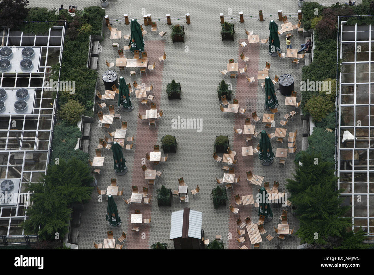 Poland,Warsaw,centre,street bar,from above Stock Photo - Alamy