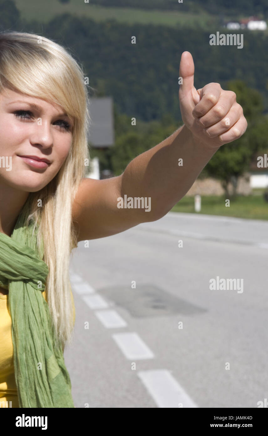 Roadside hitchhikers hi-res stock photography and images - Alamy