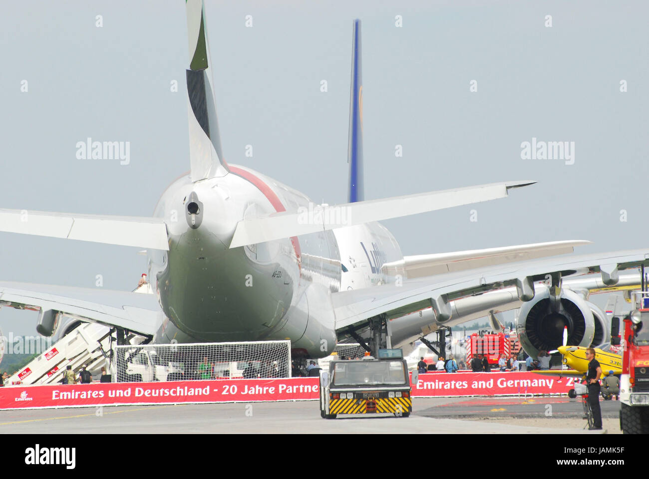 Aviation mass,ILA,Berlin,air liner,airbus A380,rear Stock Photo - Alamy