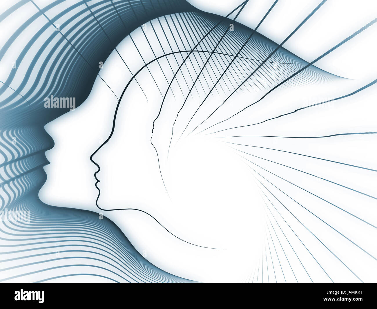 Geometry of Soul series. Visually pleasing composition of profile lines ...