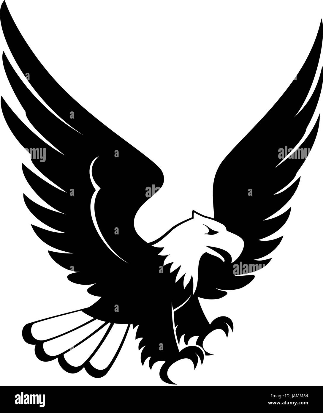 Eagle landing clipart hi-res stock photography and images - Alamy