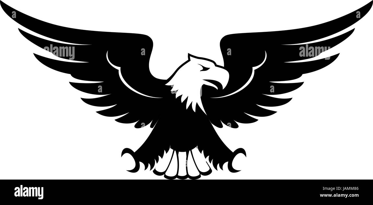 front view image of eagle design isolated on white background Stock ...