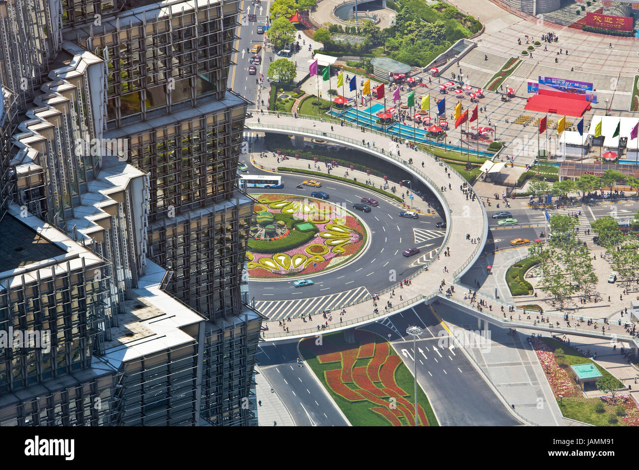 Roundabout street circle hi-res stock photography and images - Alamy