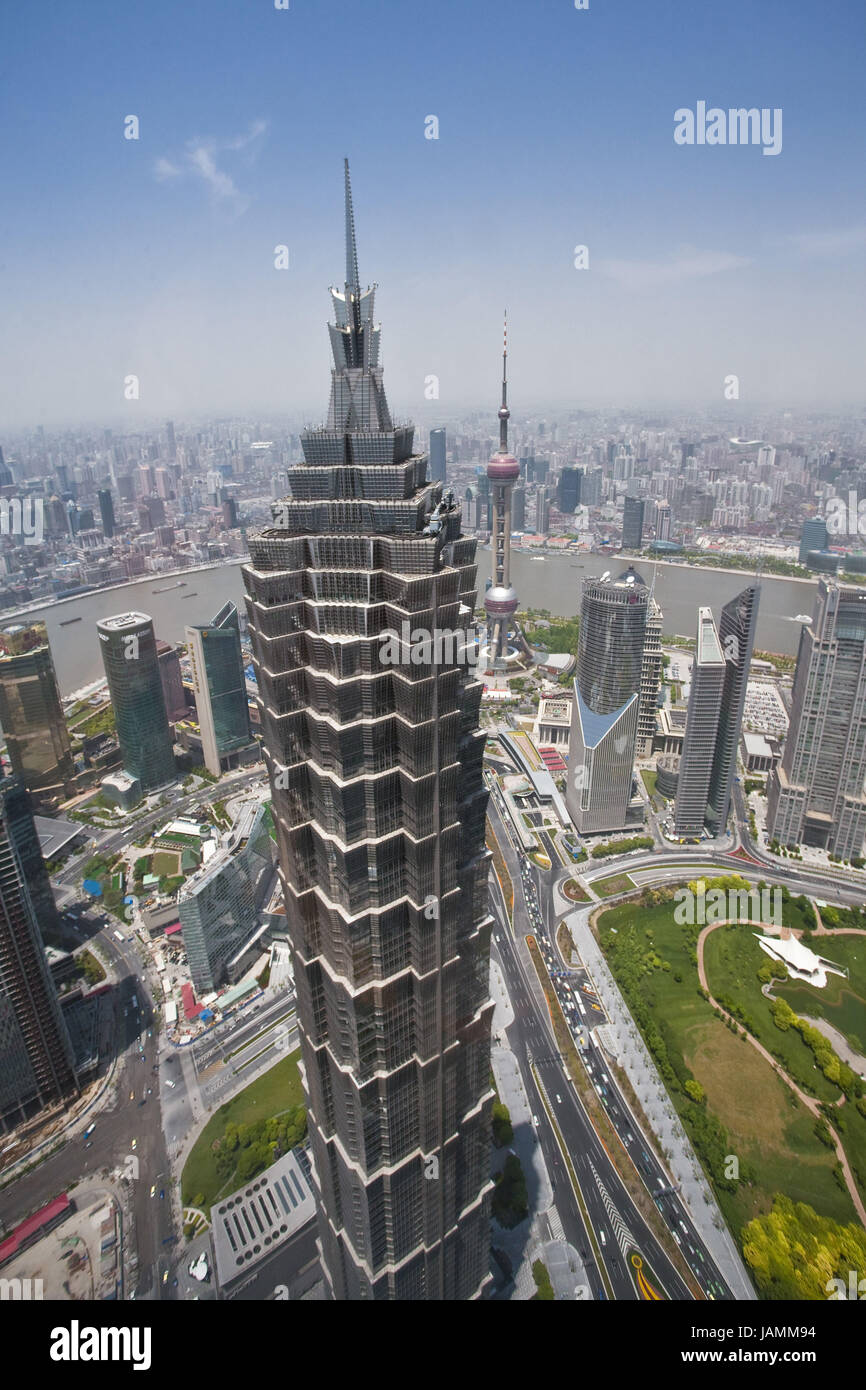 China,Shanghai,Pudong district,Jin Mao Tower,Huangpu flux Stock Photo ...