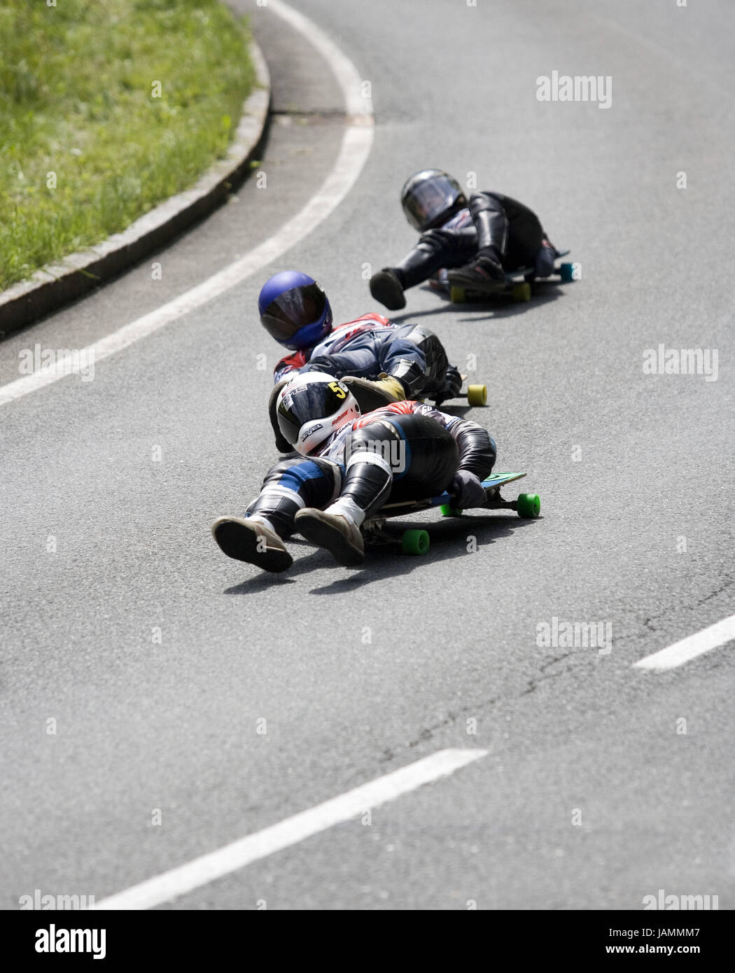 Downhill skateboard Worldcup in 2008 Stock Photo - Alamy