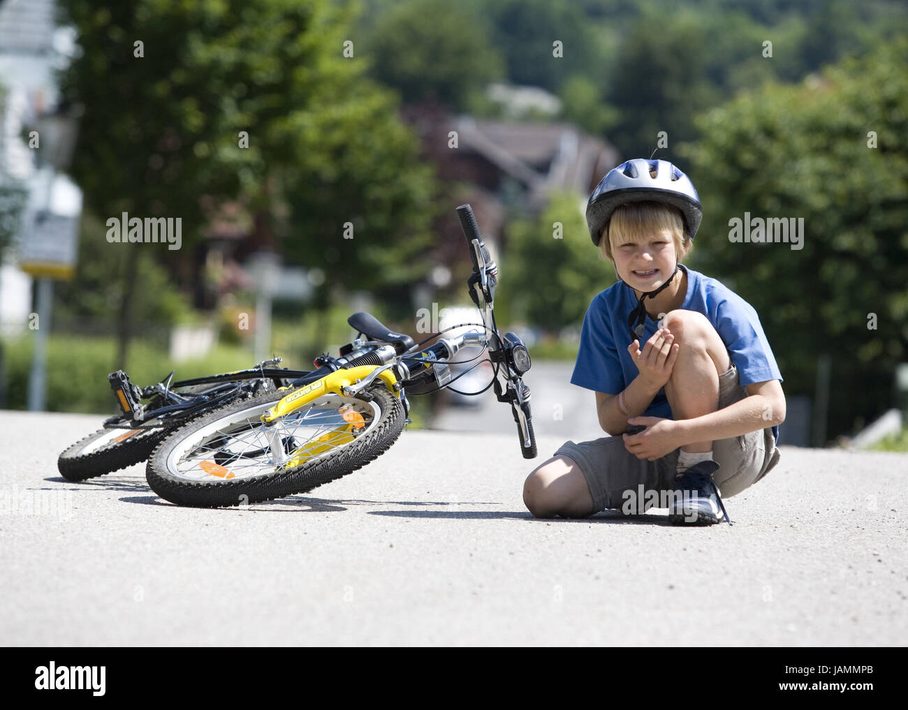 Bike accident boy hi-res stock photography and images - Alamy
