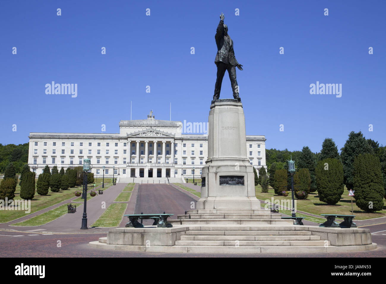Northern Ireland,Belfast,parliament building,statue,monument,Edward ...