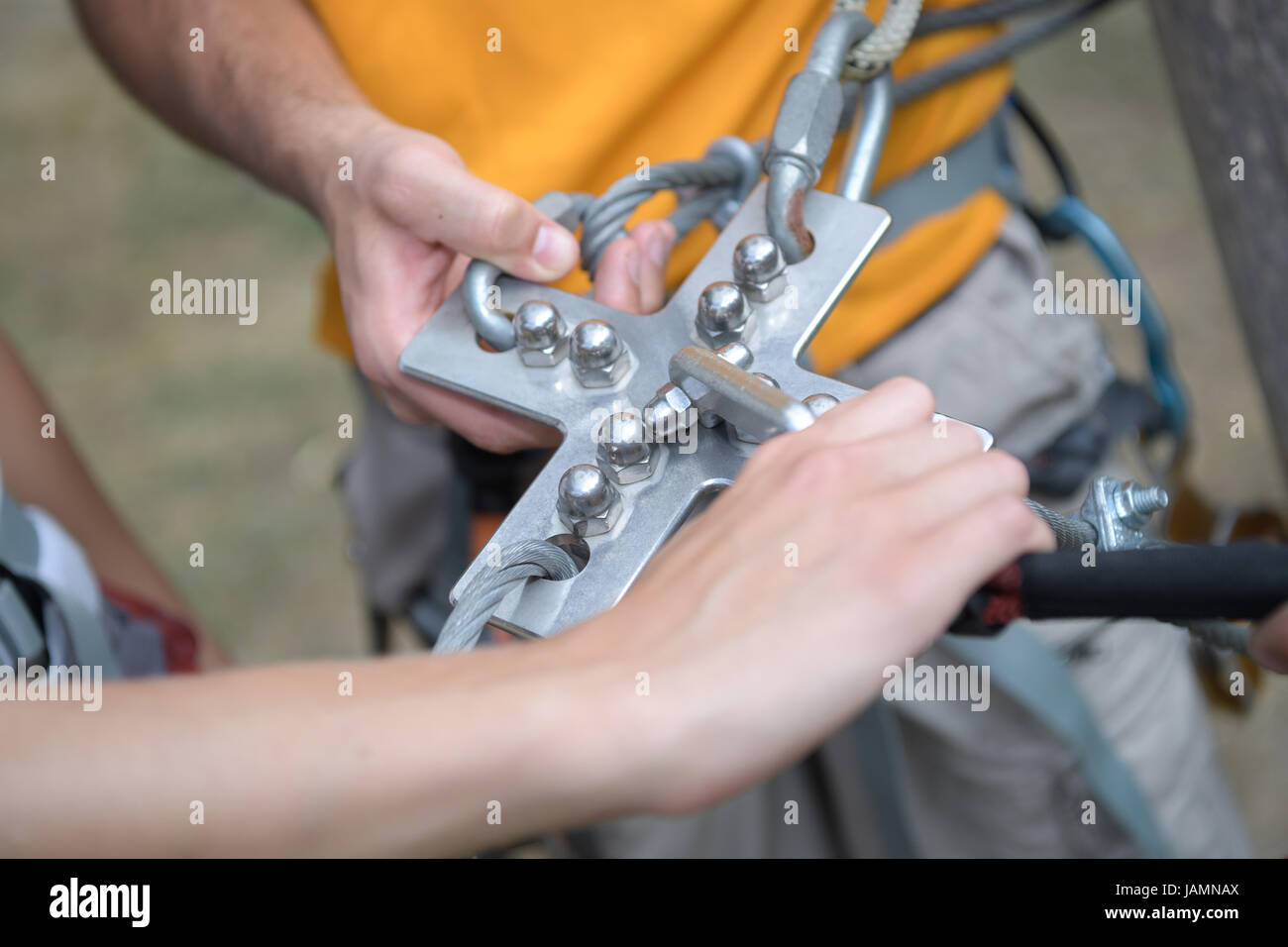 mount metal cable Stock Photo - Alamy