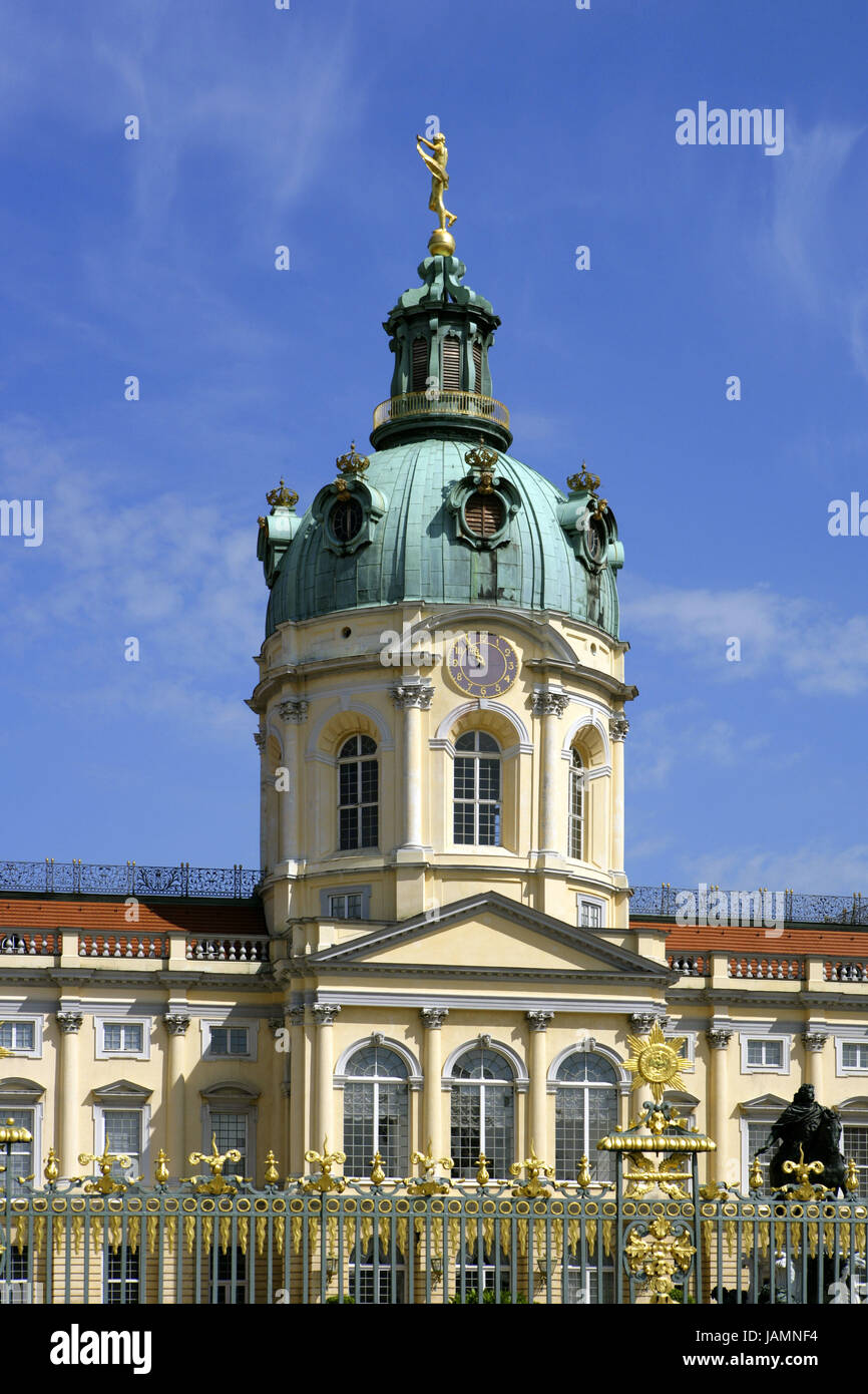 Germany,Berlin,lock Charlottenburg,central block,dome tower Stock Photo ...