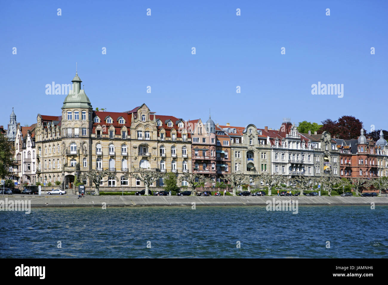 Germany,Constance in Lake of Constance,house facades,lakeside Stock ...