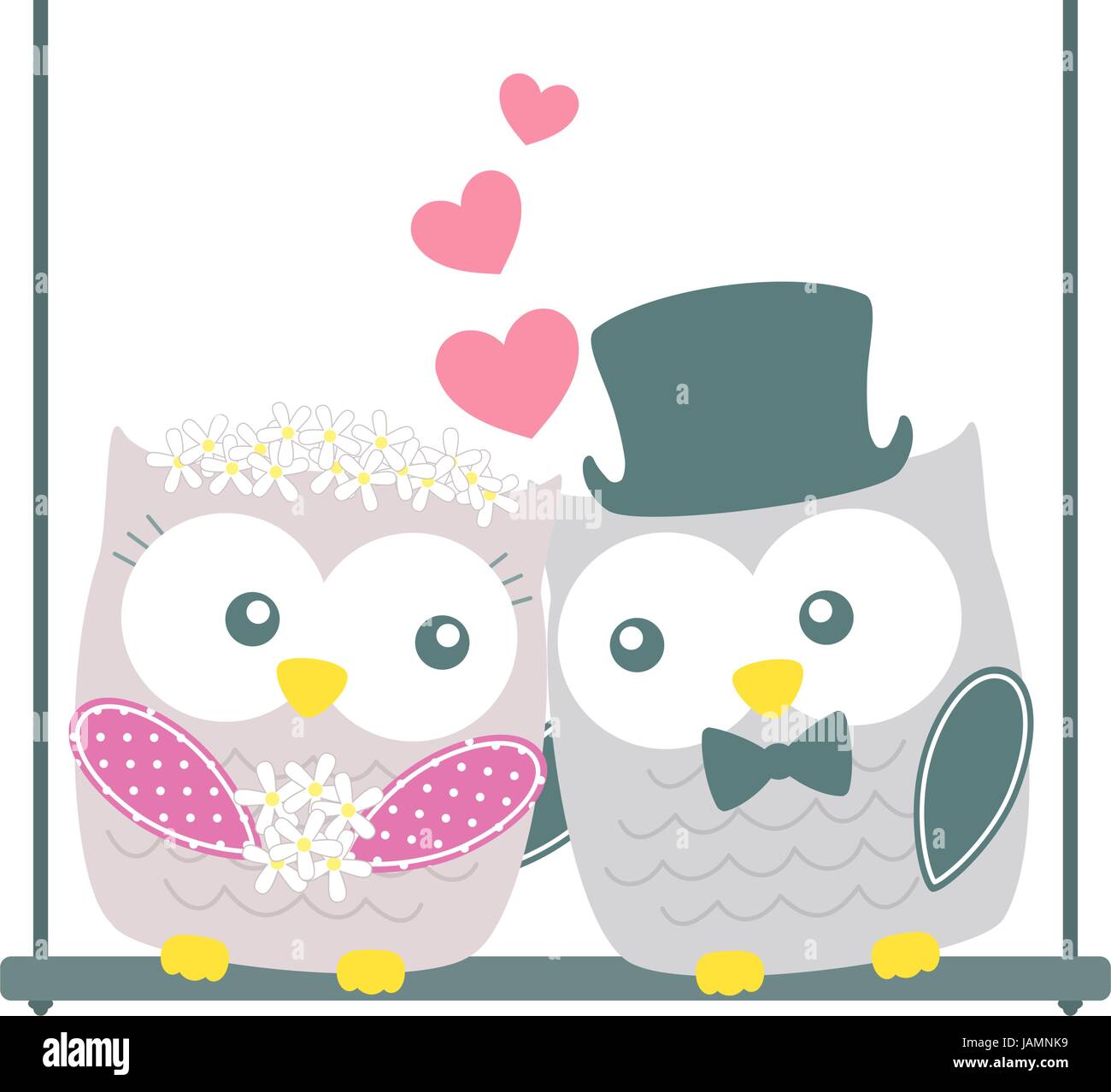 Bird on swing Stock Vector Images - Alamy