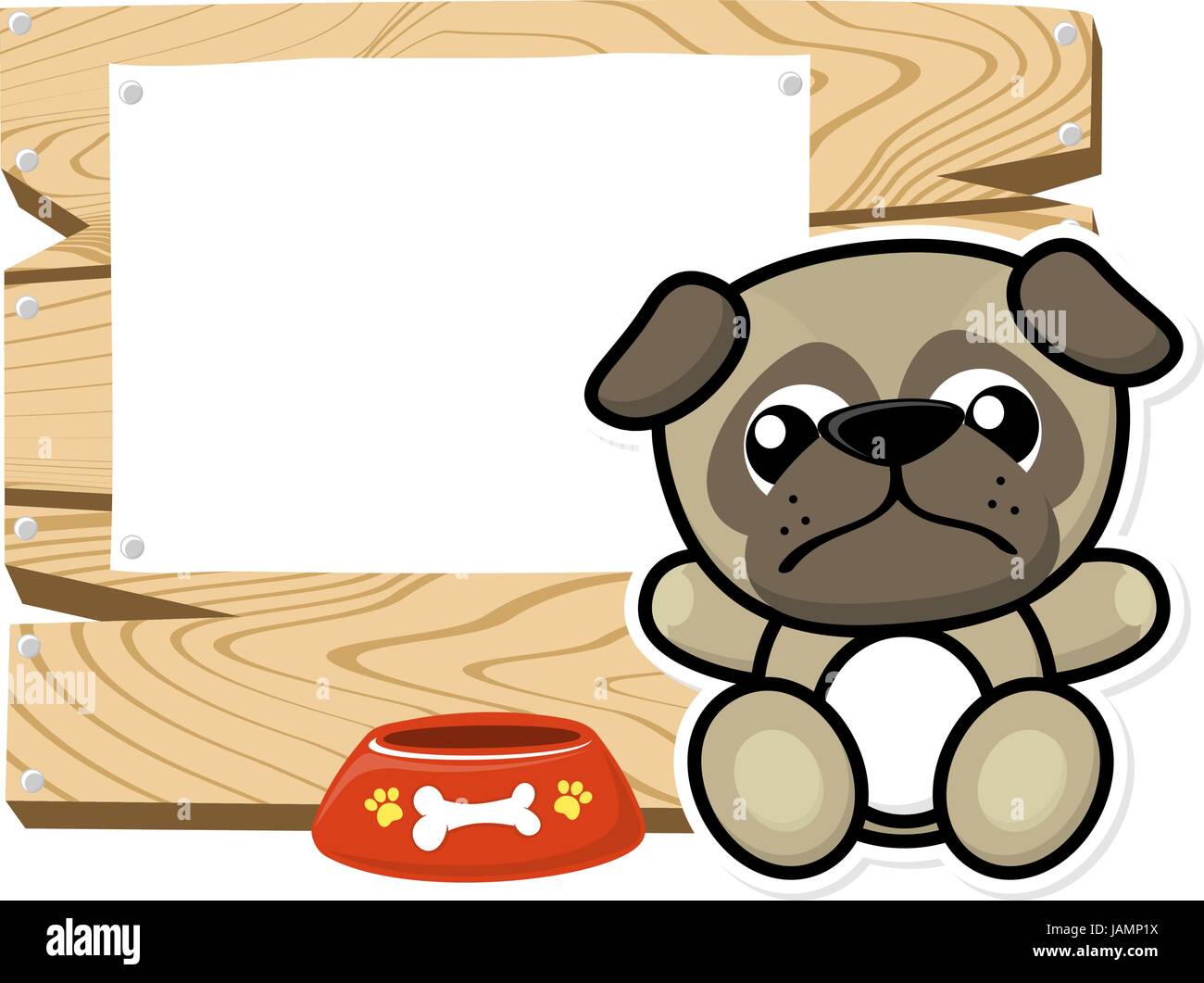 Wood pug Stock Vector Images - Alamy