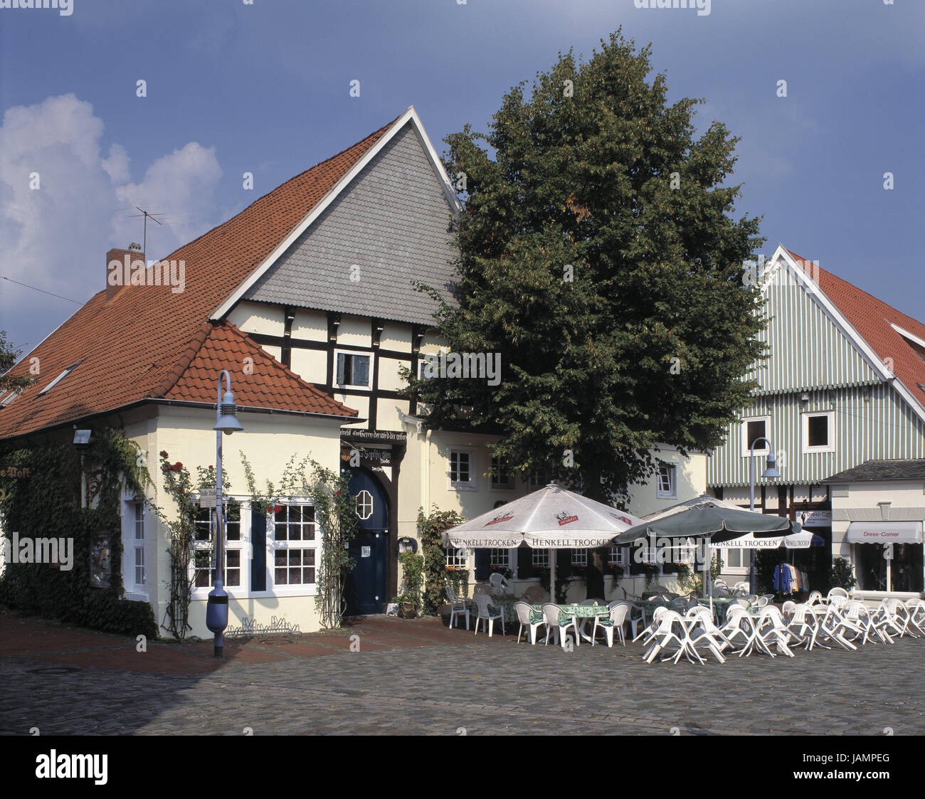 Germany,Lower Saxony,Bramsche,inn 'old post',Teutoburger wood,house ...