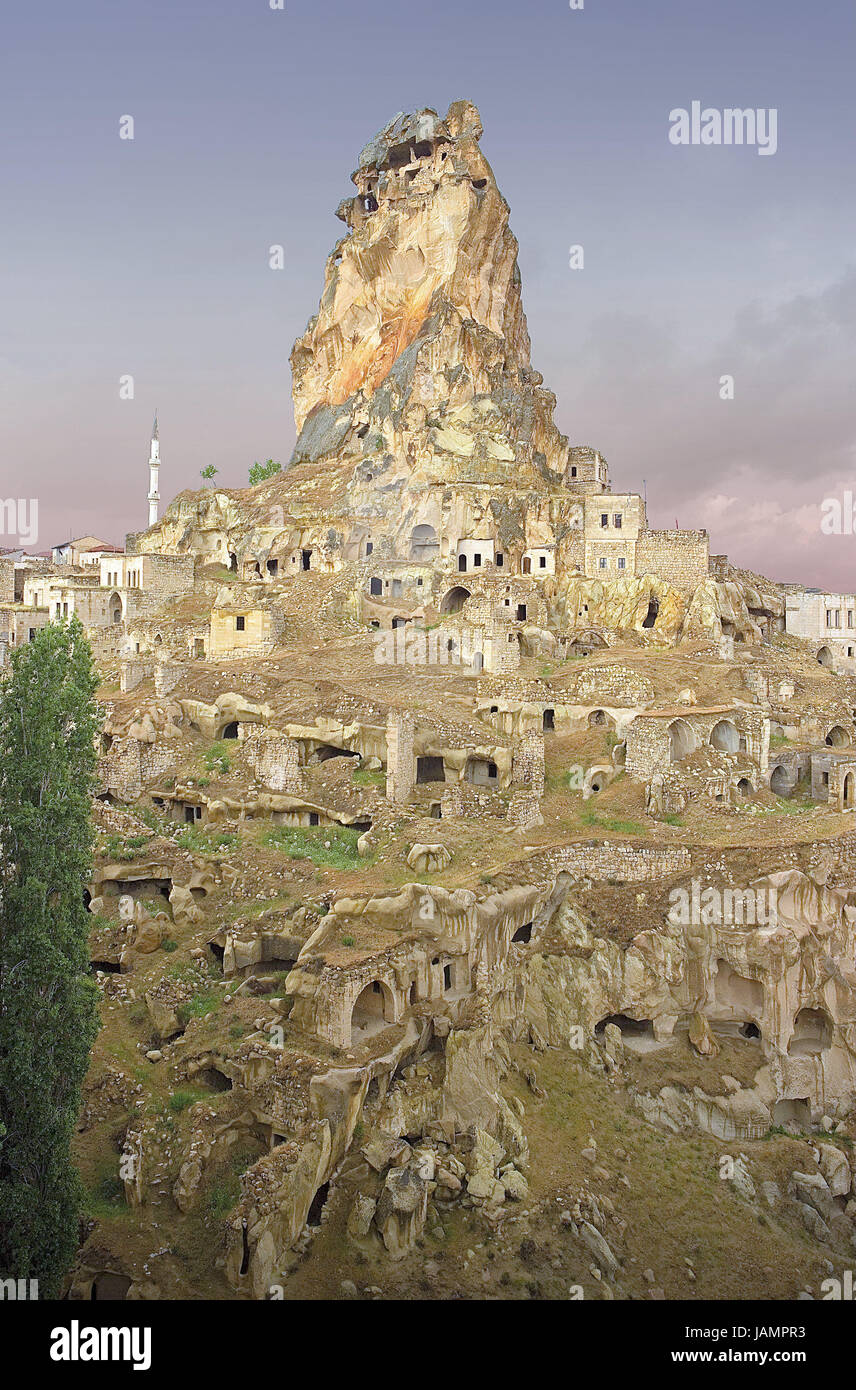 Turkey,Cappadocia,Ortahisar,local view,castle mountain,the Near East ...