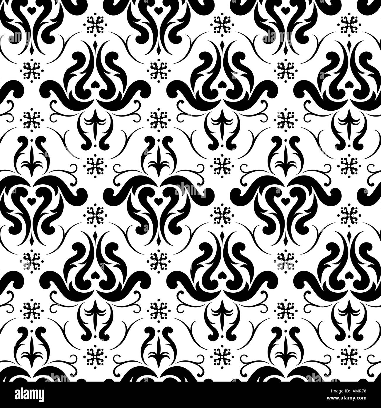 vintage seamless pattern wallpaper on white background Stock Vector ...