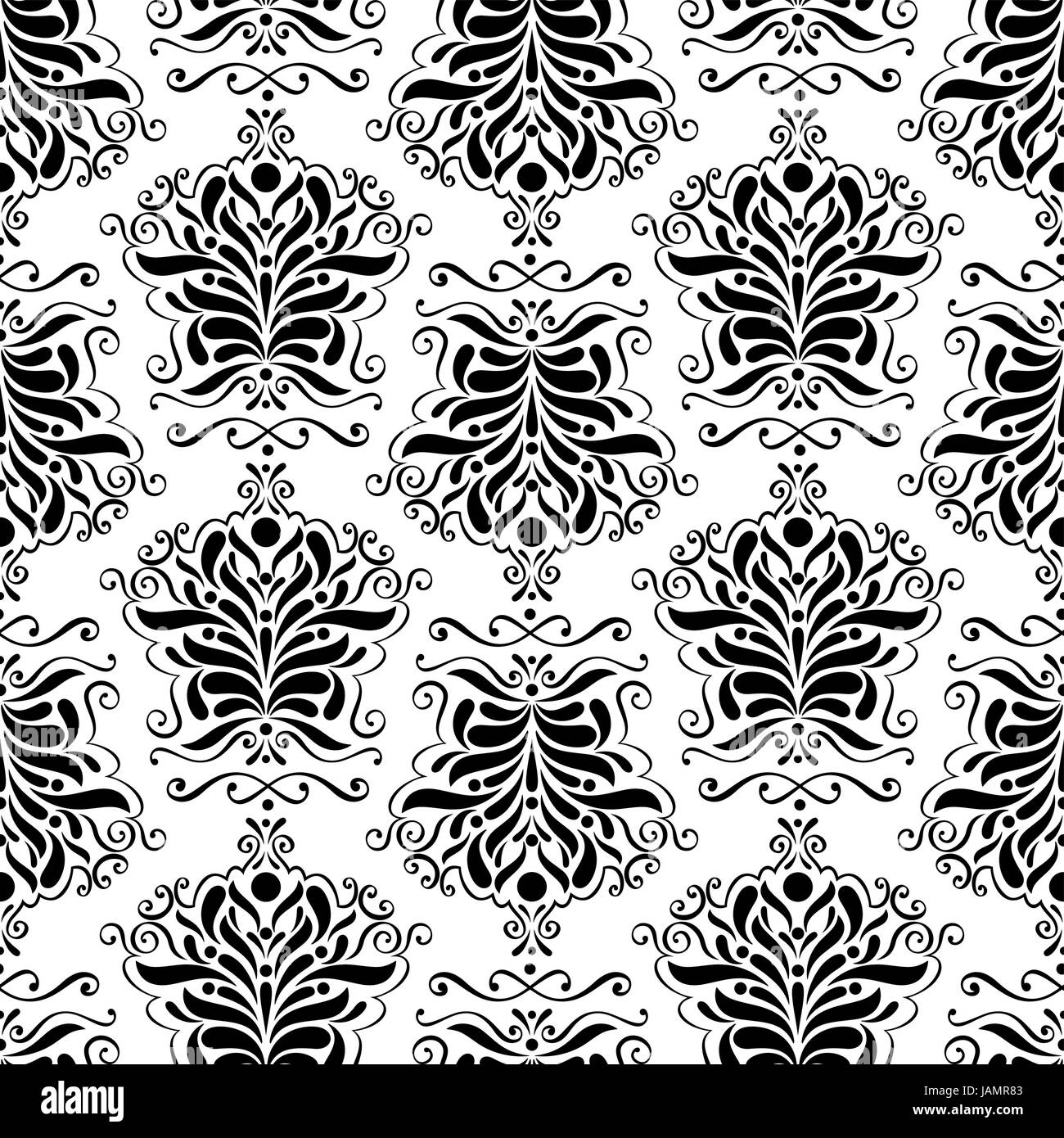 vintage wallpaper pattern design on white background Stock Vector Image ...