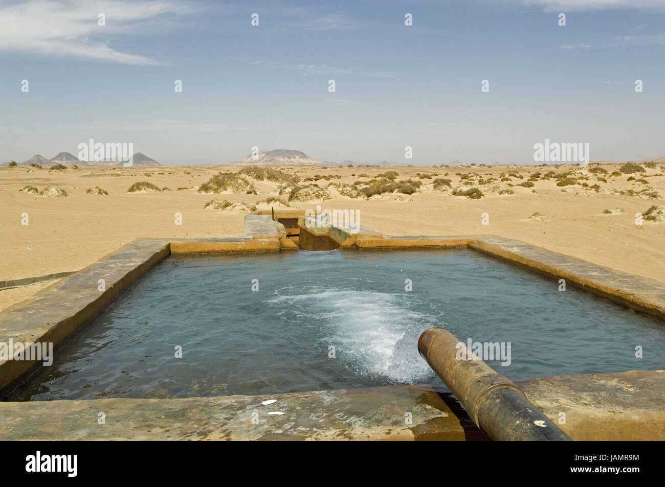 Egypt,Libyan desert,black desert,Bir El-Hases,well,scenery Stock Photo ...