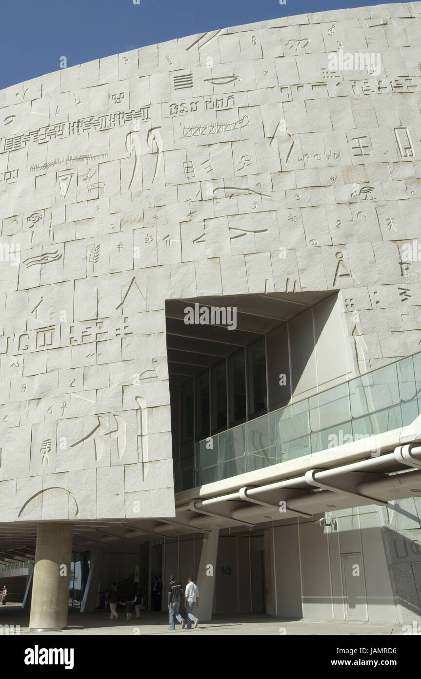 Egypt,Alexandria,Bibliotheca Alexandrina,south facade,access,visitor ...