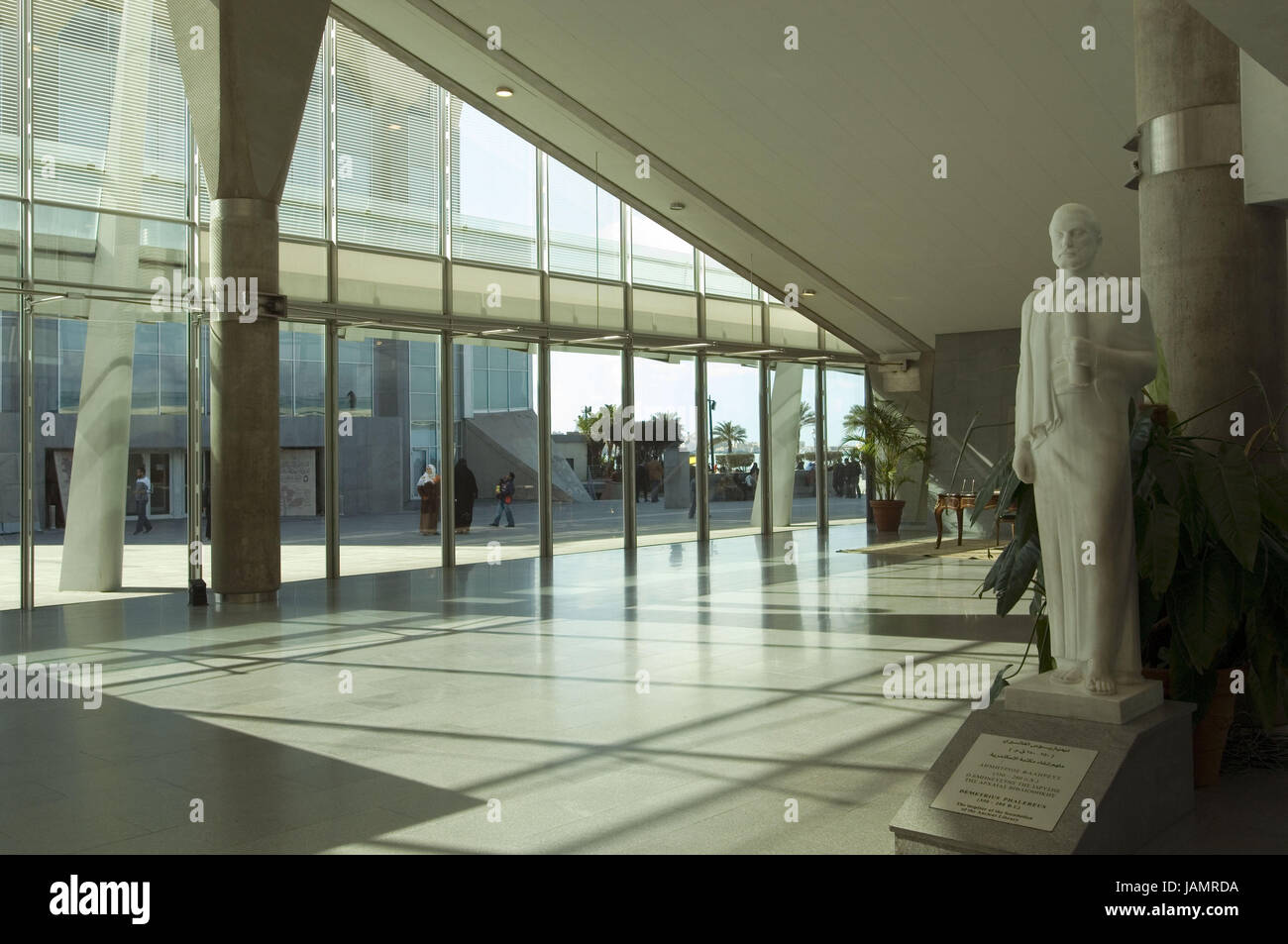 Egypt,Alexandria,Bibliotheca Alexandrina,input,statue,Demetrius ...