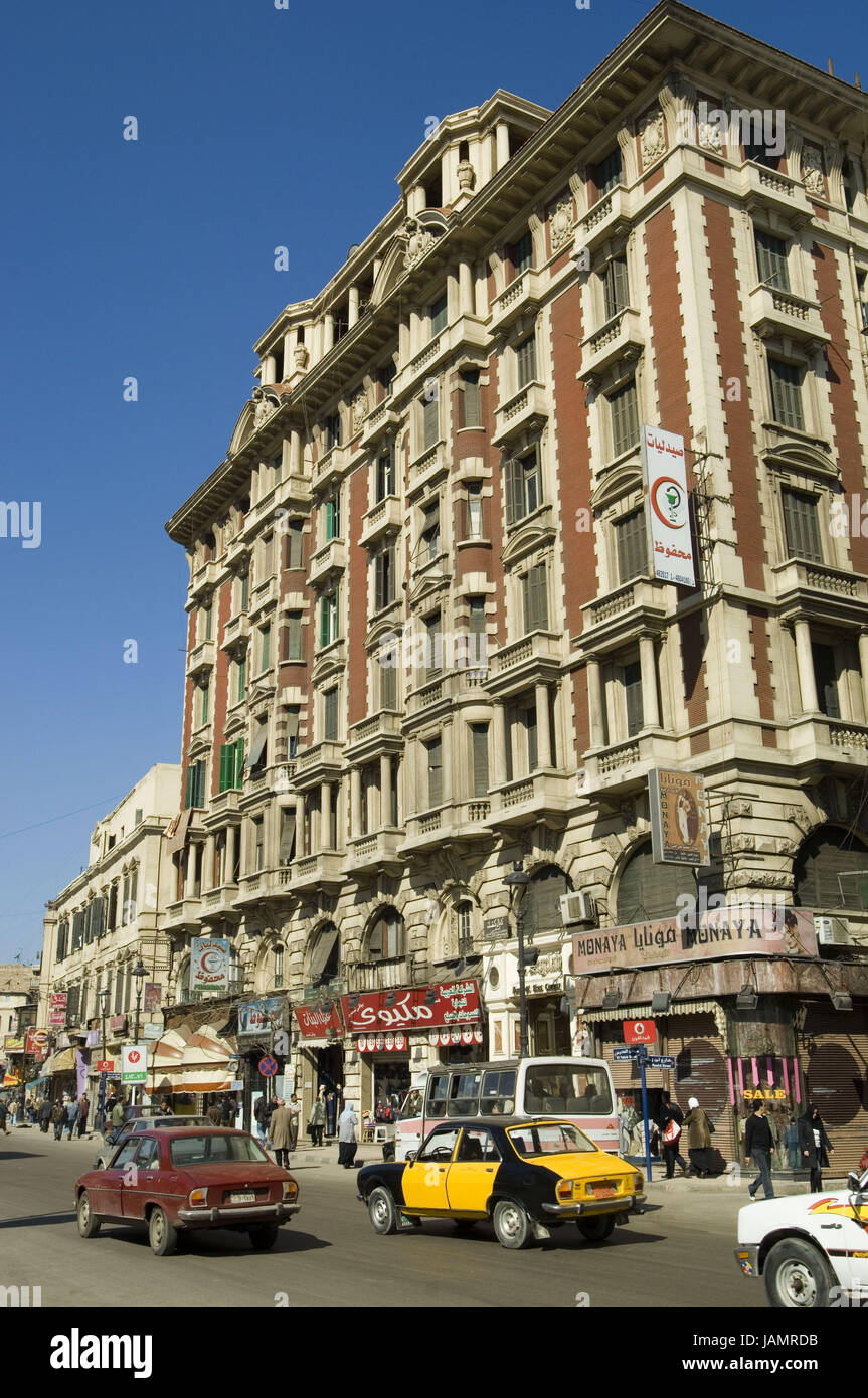 Egypt,Alexandria,city centre,Midan el-Tahrir,street scene Stock Photo ...