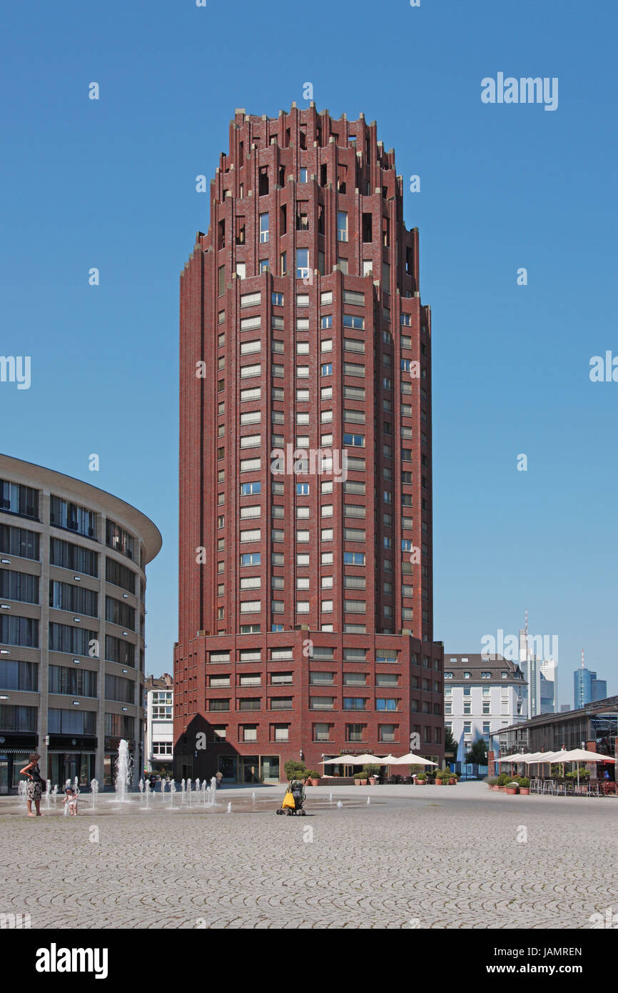 Germany,Hessen,Frankfurt on the Main,the Main plaza,town,building,tower ...