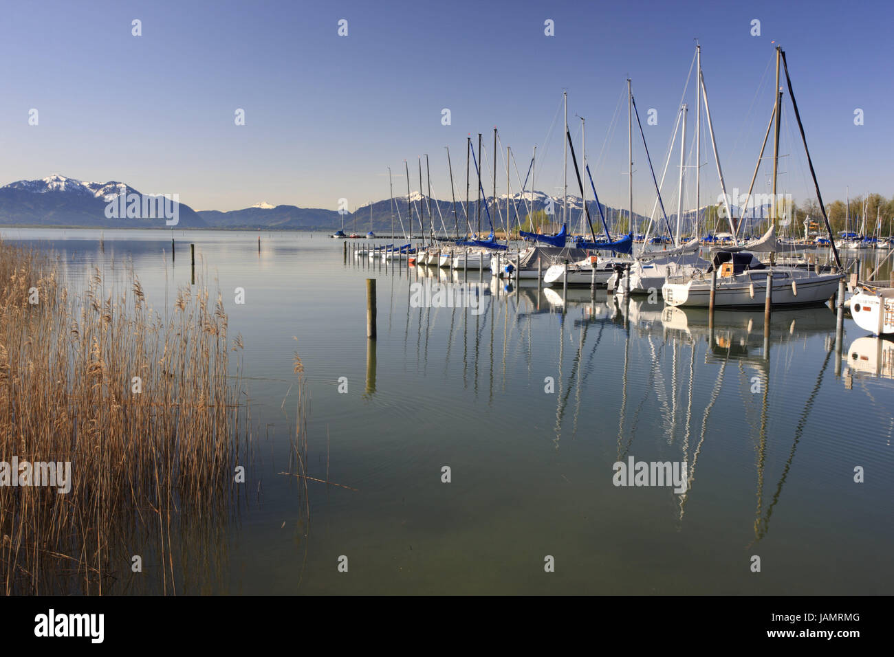 Germany,Bavaria,Upper Bavaria,Chiemgau,Chiemgauer alps,Lake Chiem ...
