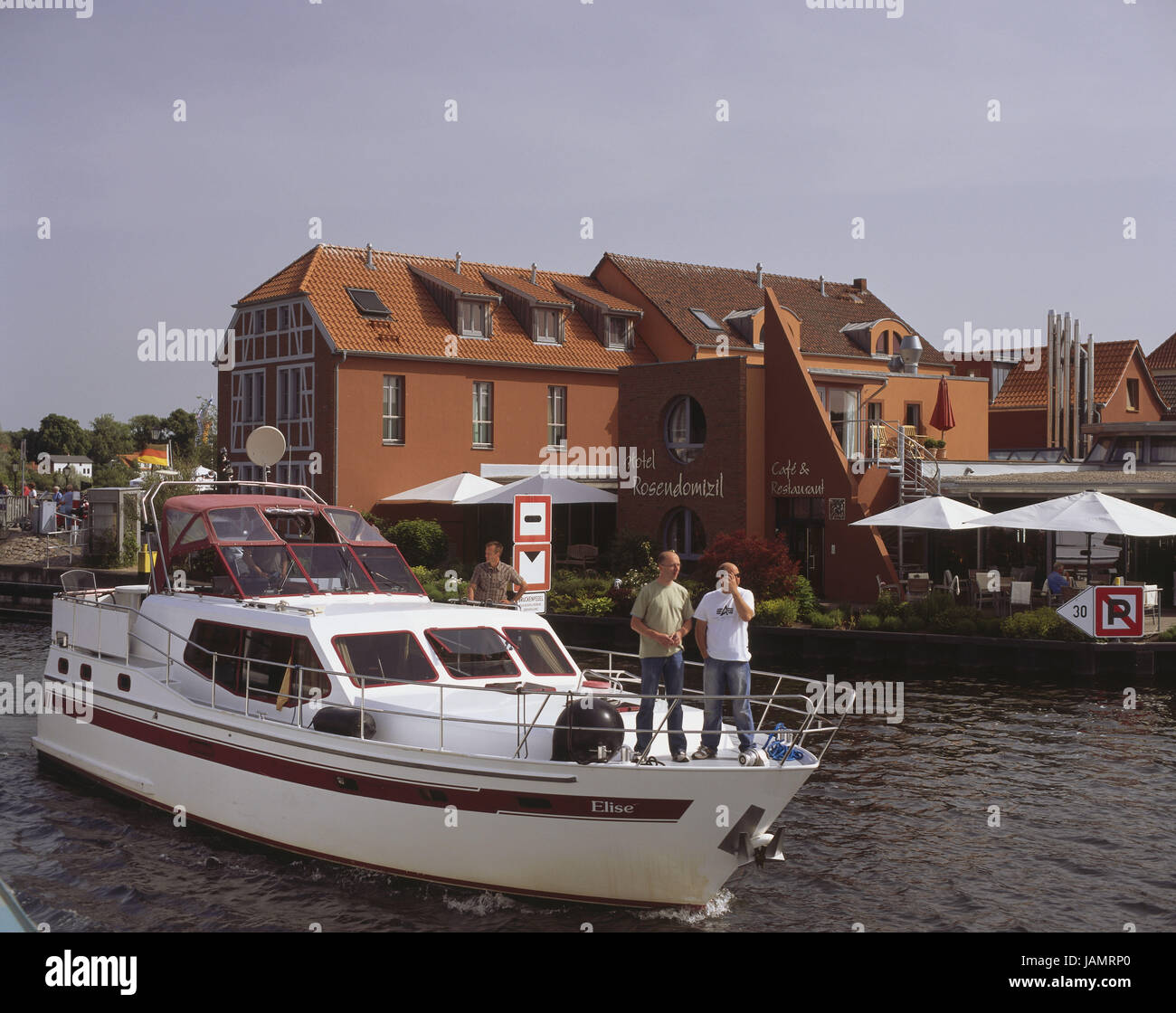 Germany,Mecklenburg-West Pomerania,Malchow,Müritz Elde waterway ...