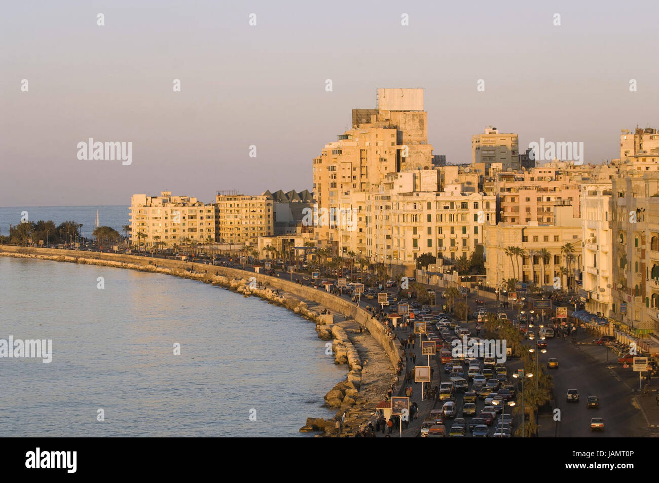 Alexandria egypt evening sea light hi-res stock photography and images ...