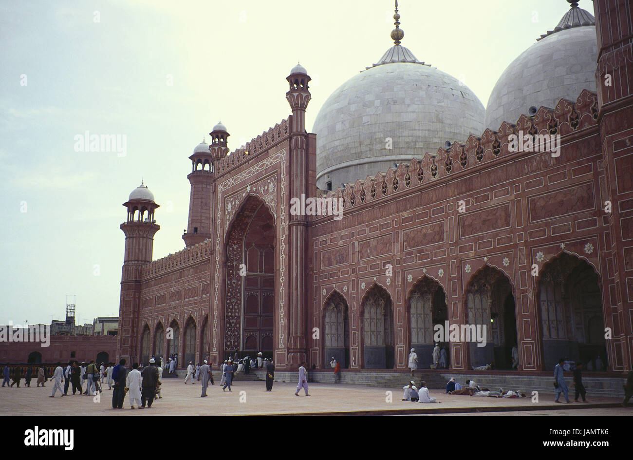 Pakistan,Lahore,Badshahi mosque,detail,architecture,Asia,structure ...