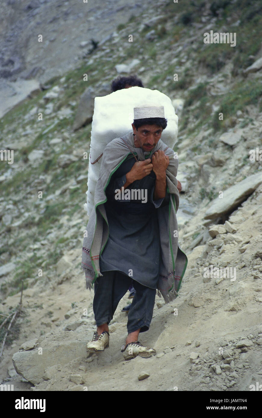 Pakistan,Chitral,mountains,man,ice cream reduction,ice cream block ...