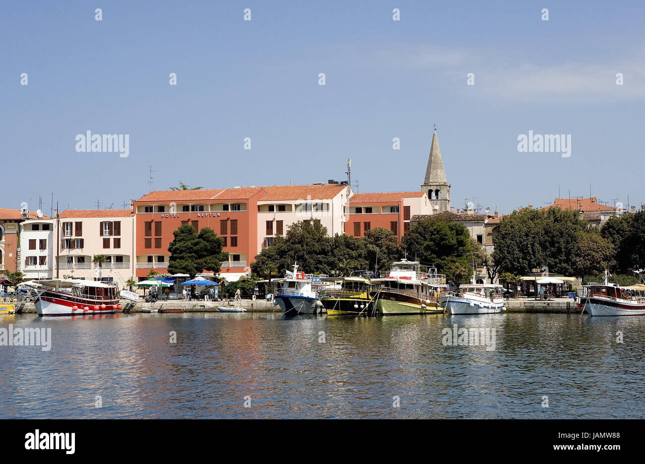 Croatia,Istria,Porec,town view,harbour,boats,Europe,destination,town ...