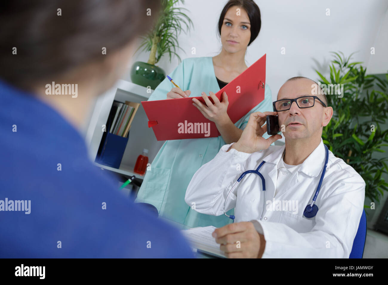 interview with the patient Stock Photo - Alamy