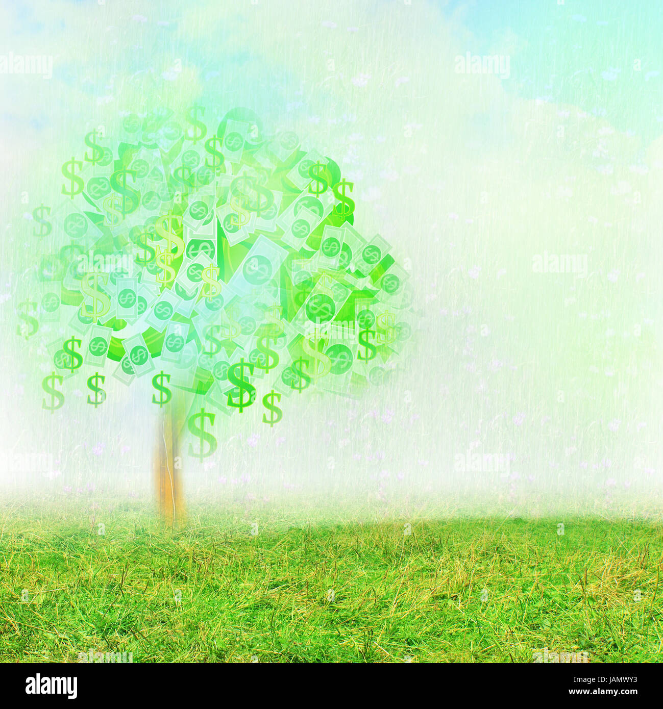 money growing on tree Stock Photo - Alamy