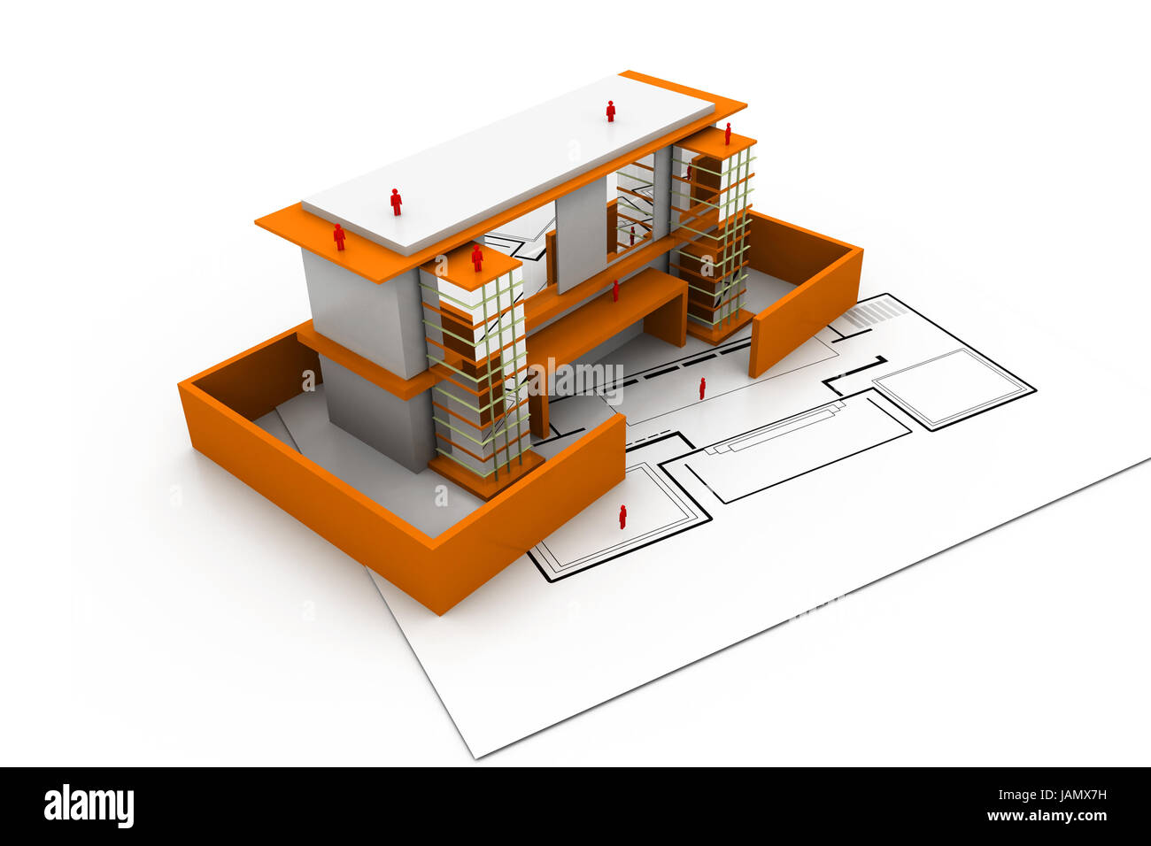 Facade modern office residential building Cut Out Stock Images ...