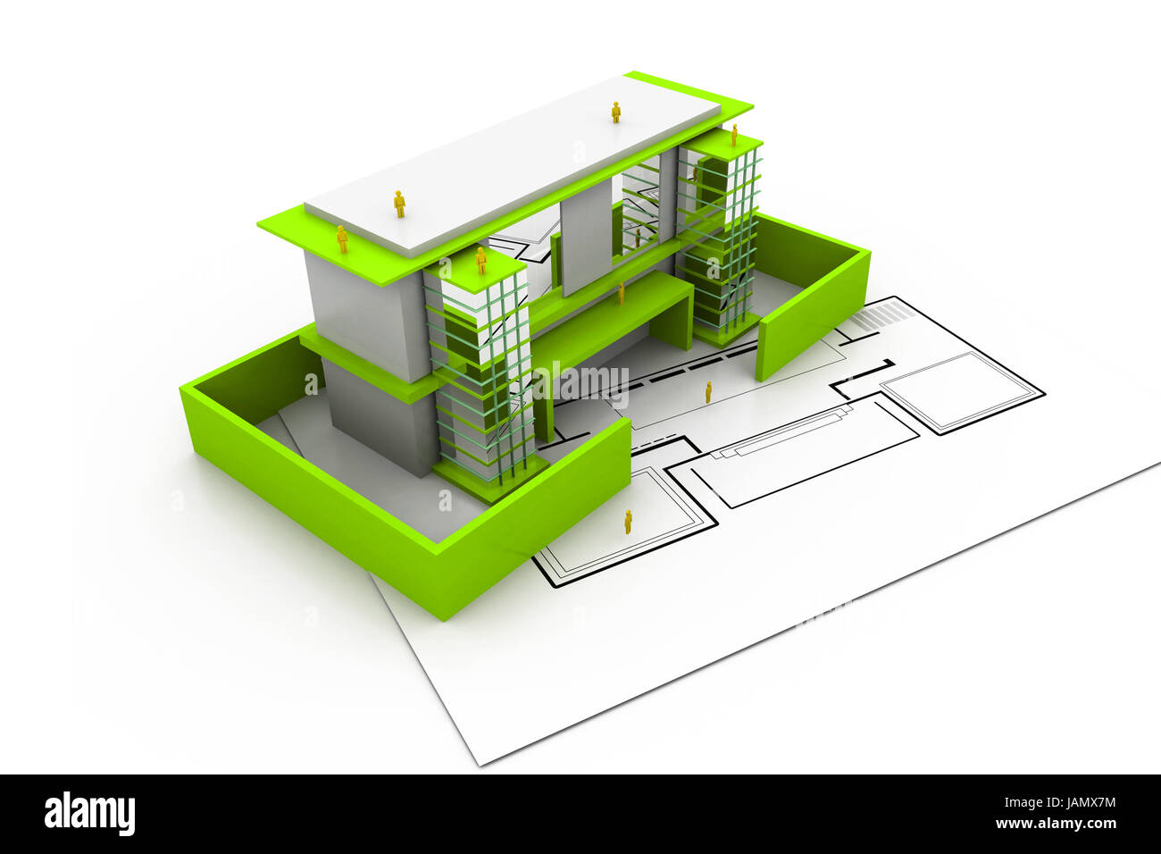 modern project of building Stock Photo - Alamy